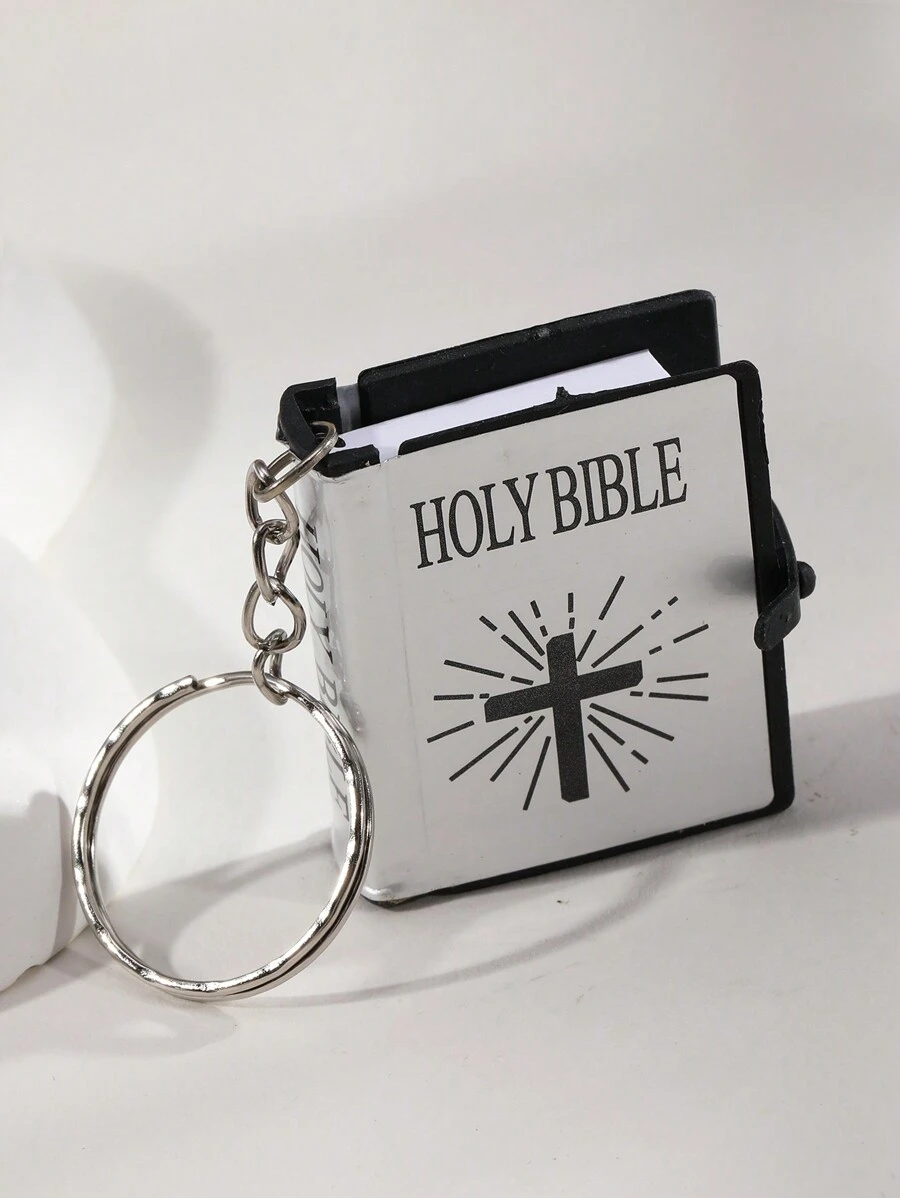 Street 1pc Silvery Popular English HOLY BIBLE Christian Jesus Mini ...