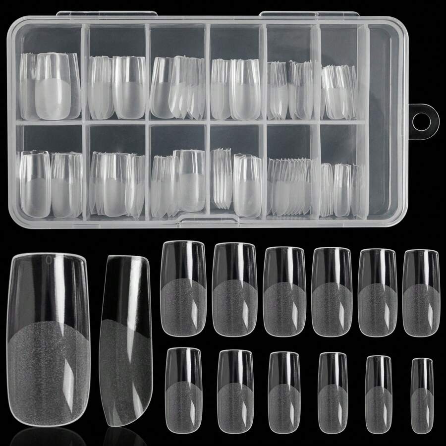 240pcs Upgrade Your Style Medium Semi-Matte Transparent Traceless ...