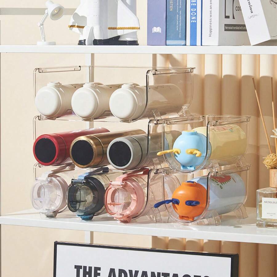 1 Pcs Stackable PET Bottle Rack, Modular Bottle Organizer, Bottle ...