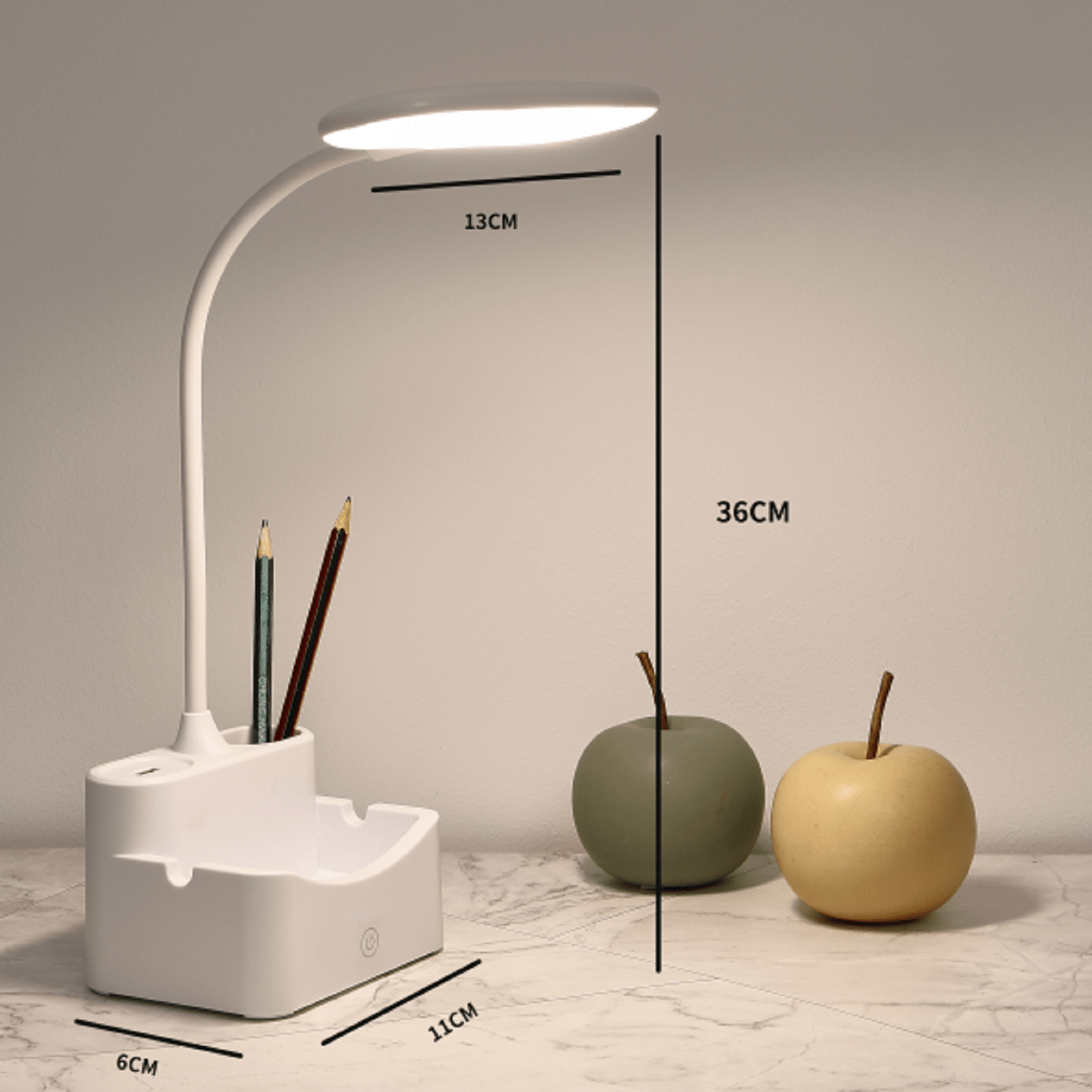 1 piece, white, can charge mobile phones, multifunctional desk lamp ...