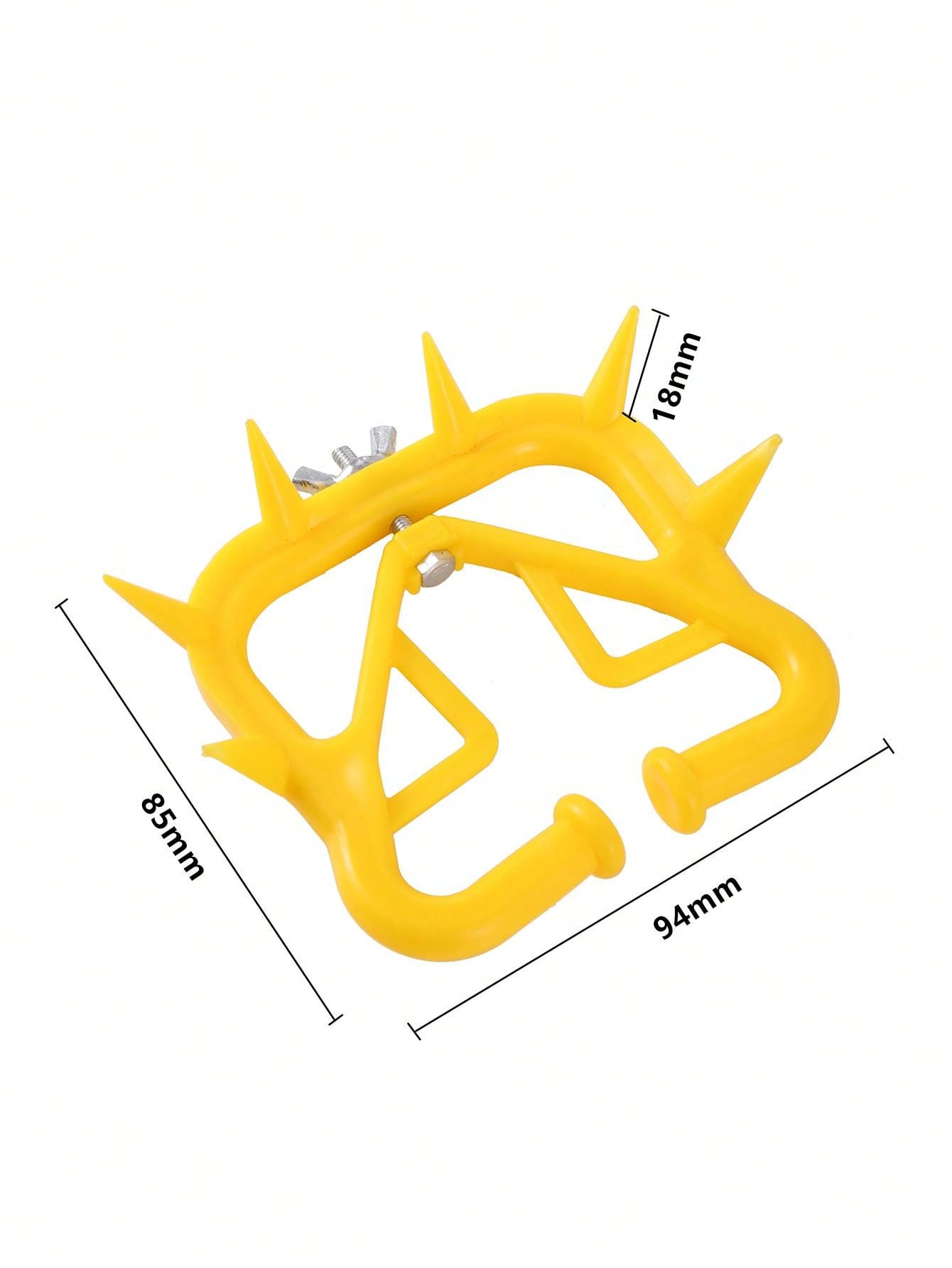 10pcs Plastic Yellow Cattle Weaning Device Nose Spike Ring To Prevent ...