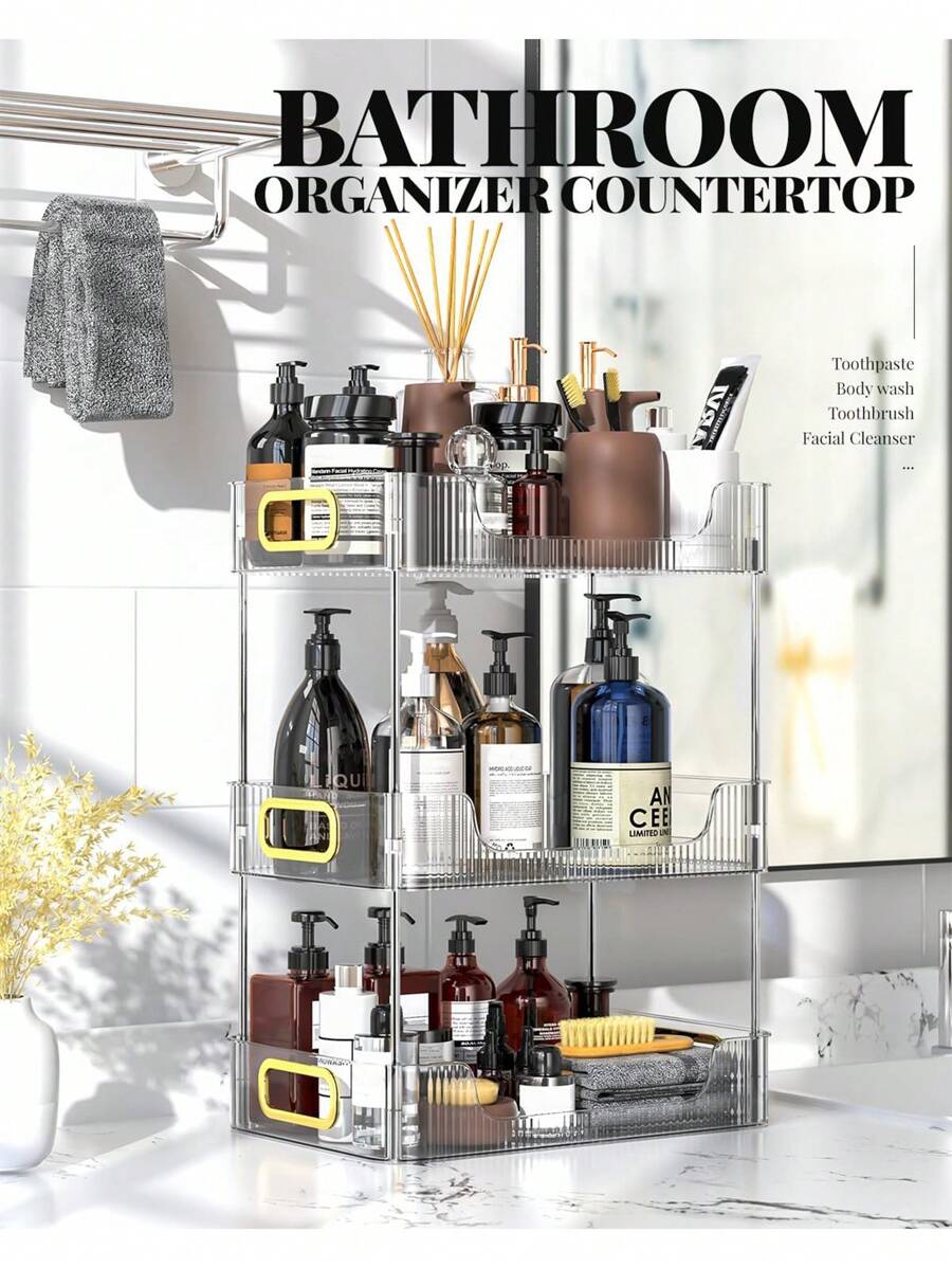 Bathroom Counter Organizer Countertop Shelf Multilayer Storage ...