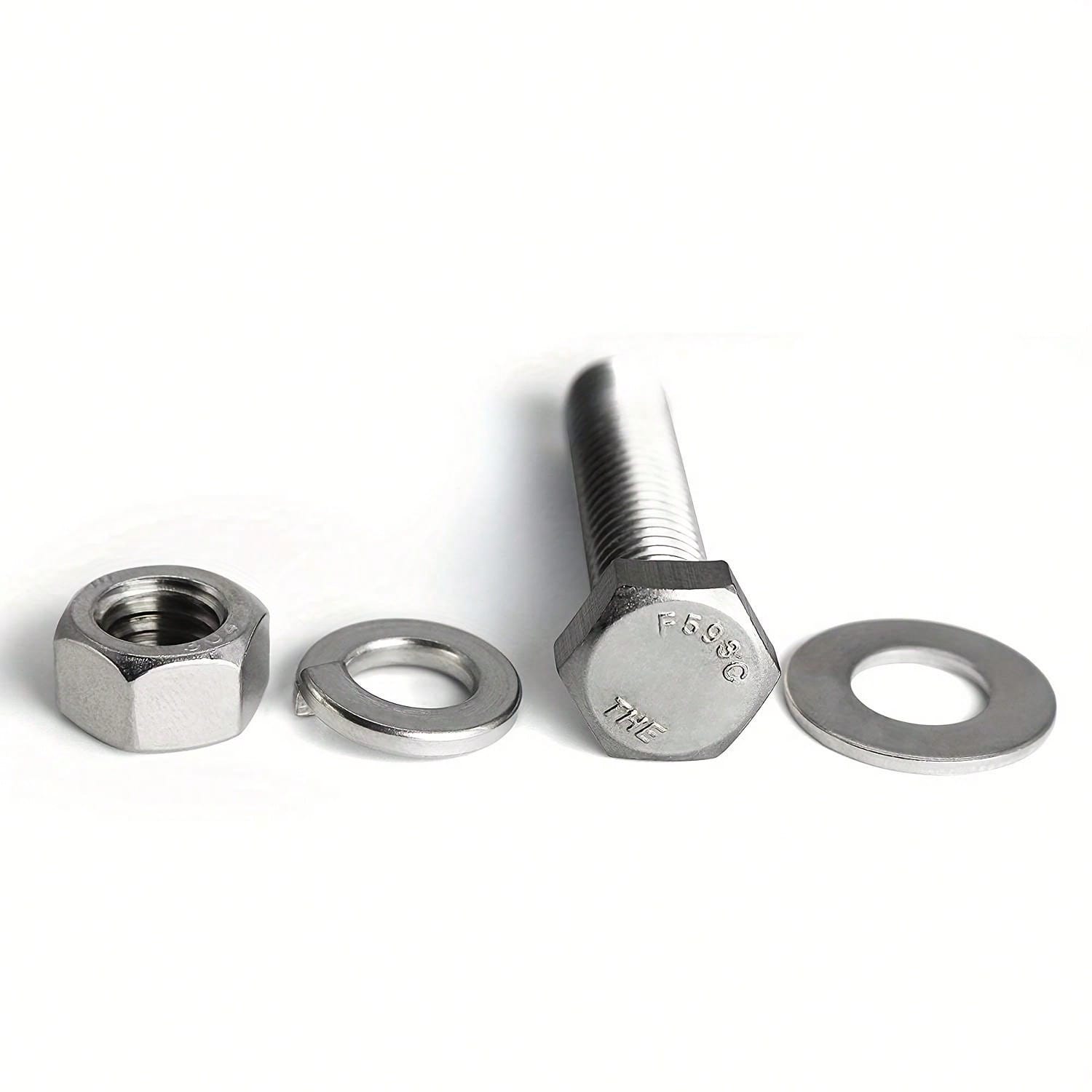 M4 M5 M6 M8 M10 Heavy Duty Bolt And Nut Assortment Kit, 304 Stainless ...