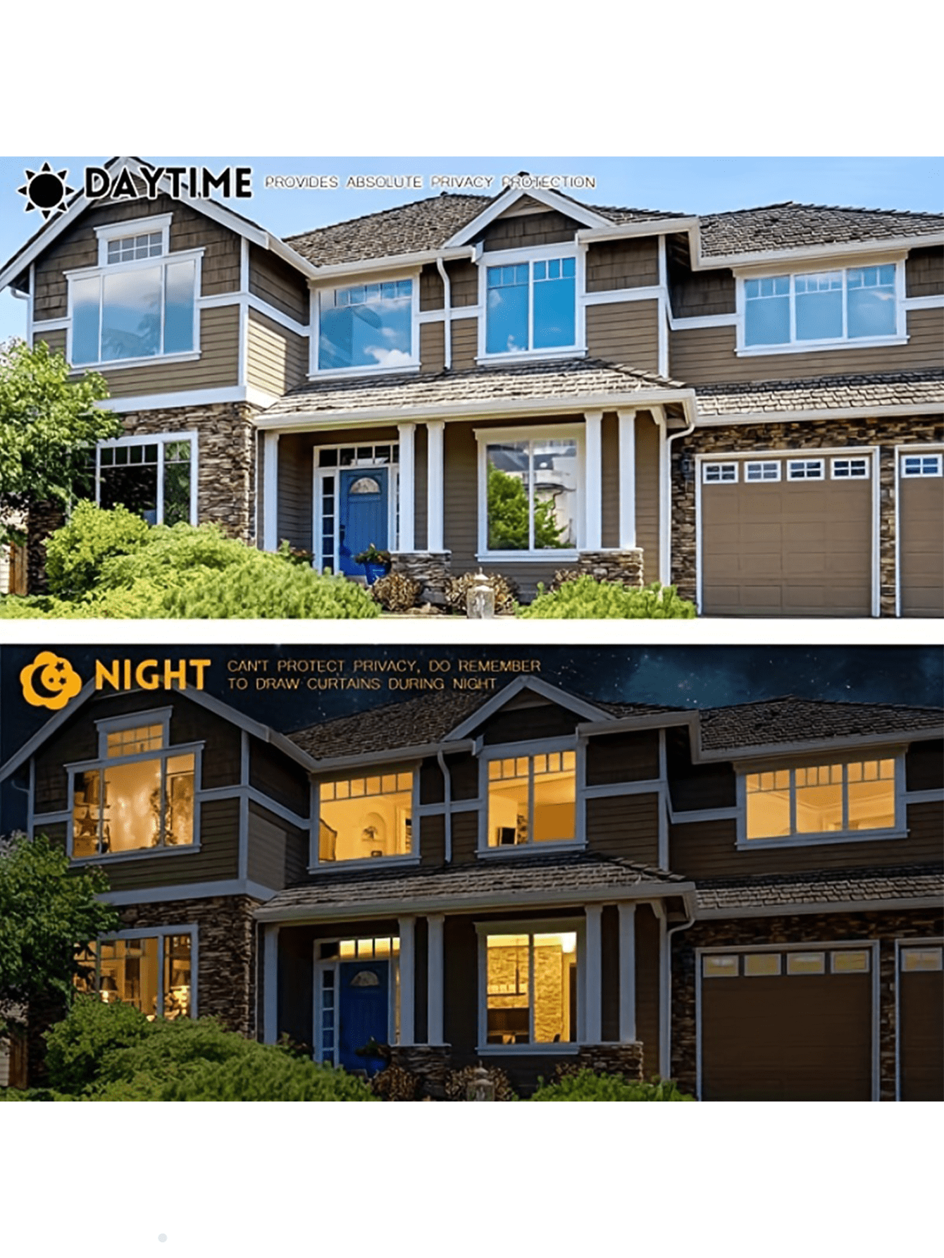 One-way Vision Heat Insulation Sticker Electrostatic Glass Sticker For ...