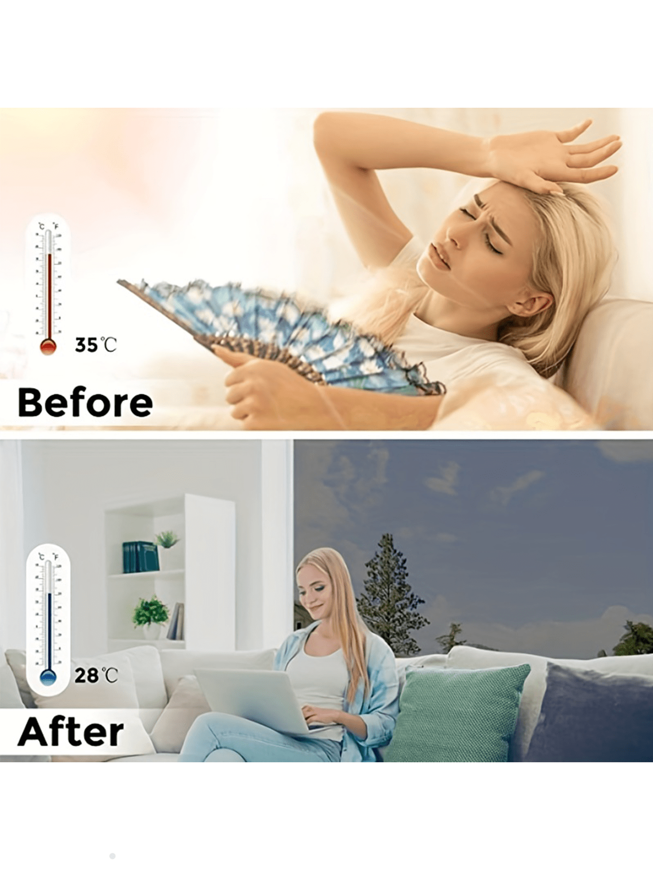 One-way Vision Heat Insulation Sticker Electrostatic Glass Sticker For ...