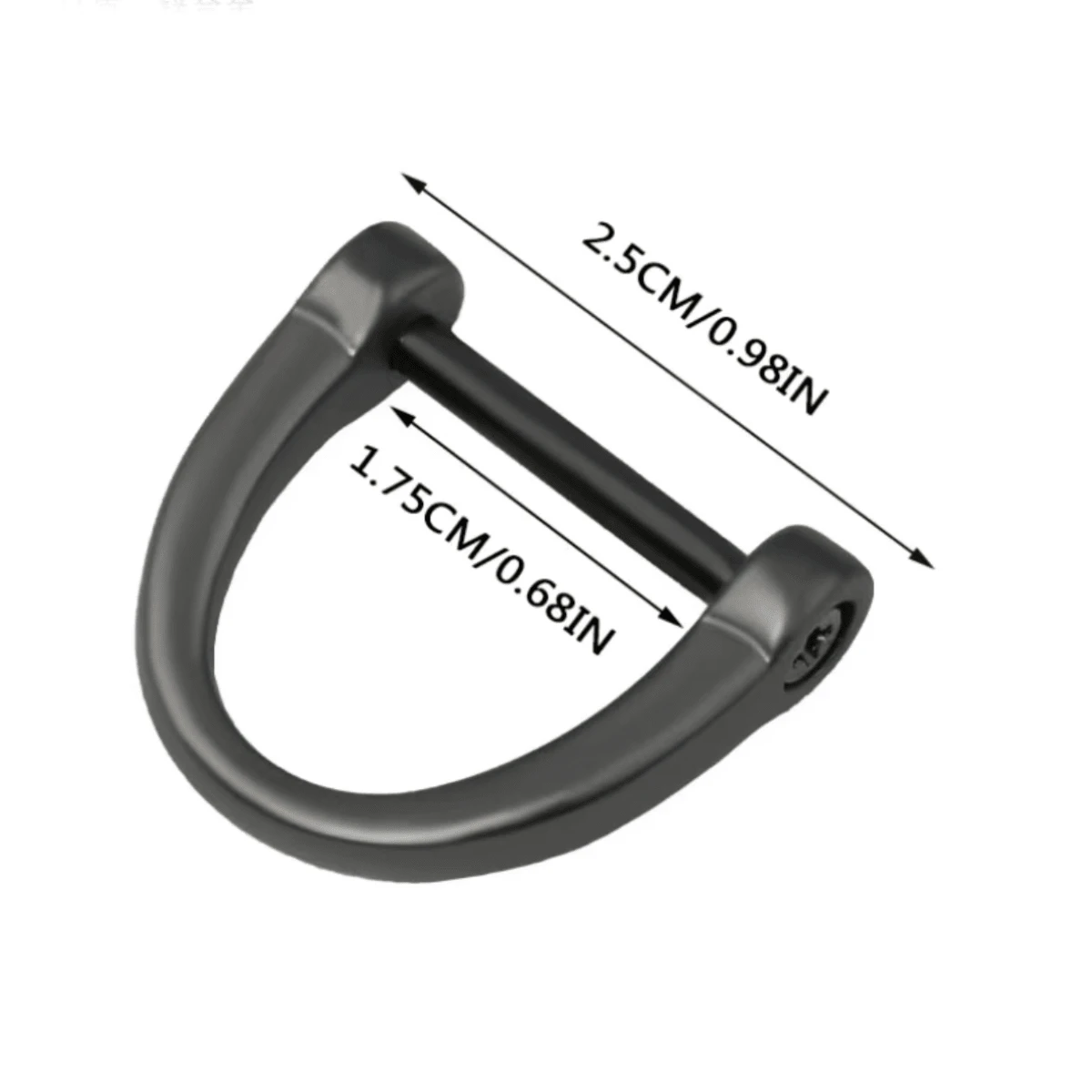 3pcs Loop D-Rings Screw In Shackle Semicircle D Ring For Car Key Chain ...
