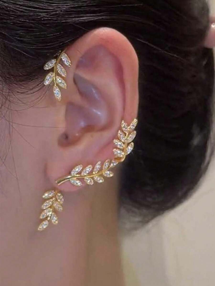 1pc Hollow Butterfly Ear Clip Earring With Tassel Flower Wing Design ...