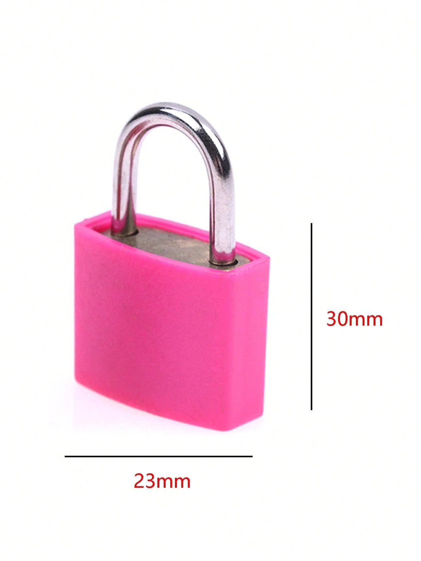 1Set Luggage Lock Padlock Color Plastic Shell Lock Zinc Alloy Small ...