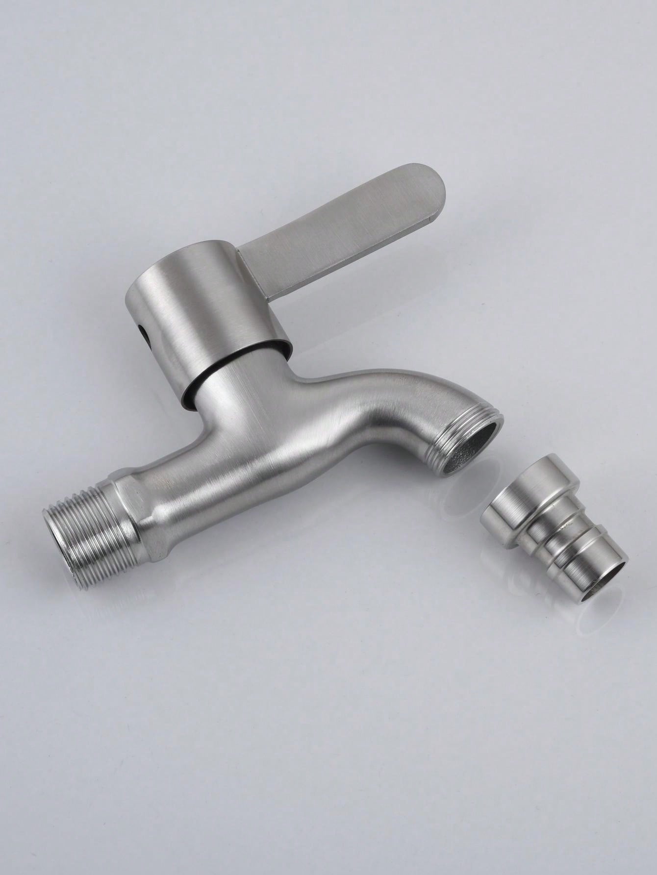1pc Stainless Steel Kitchen Faucet Single Cold Wall-mounted Tap For ...