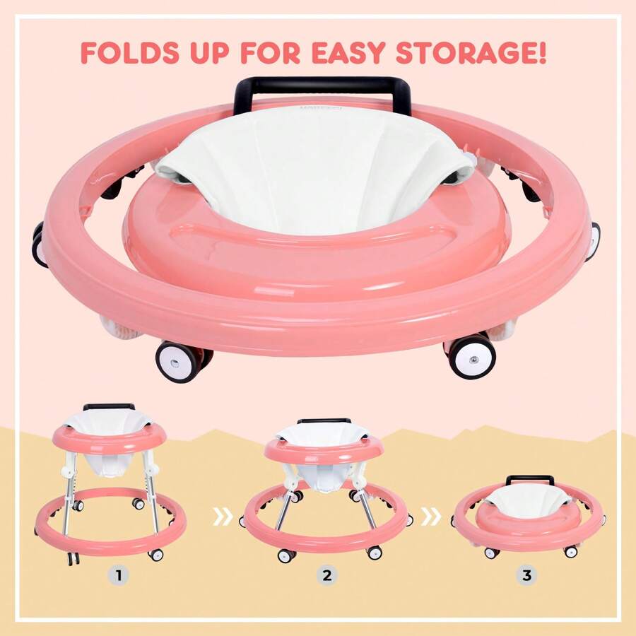 Foldable Baby Walker, Sit to Stand Activity Center with Wheels | SHEIN USA