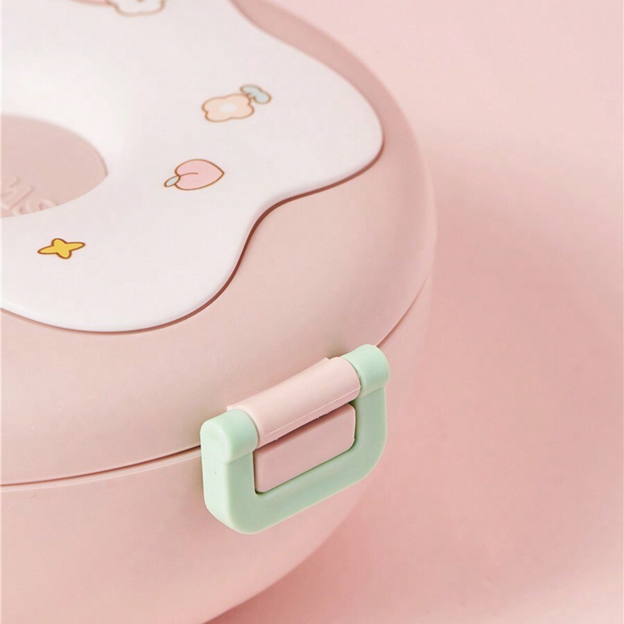 Donut Shaped Lunch Box Cute Children's High Capacity Food Container ...