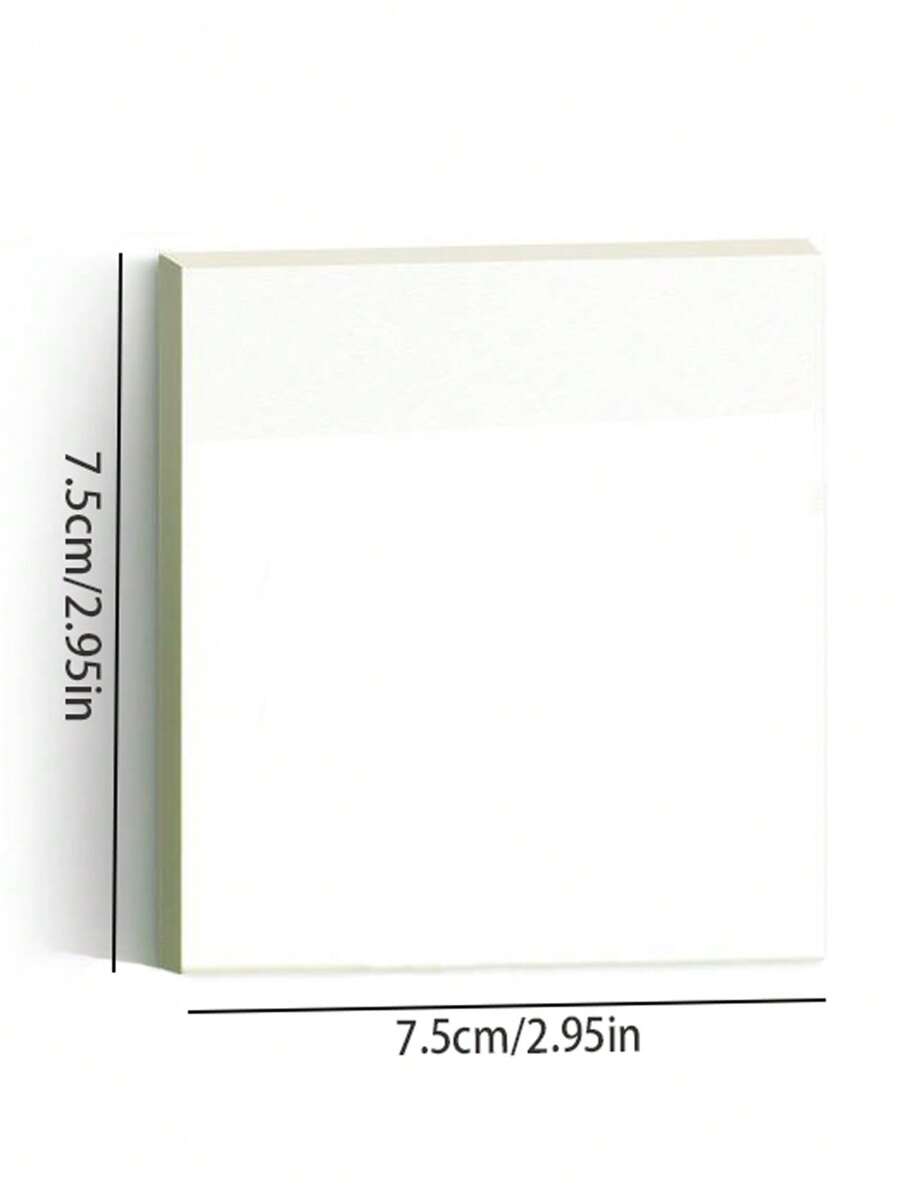 2 Packs Of 100 Sheets Transparent Removable Sticky Notes For Students ...