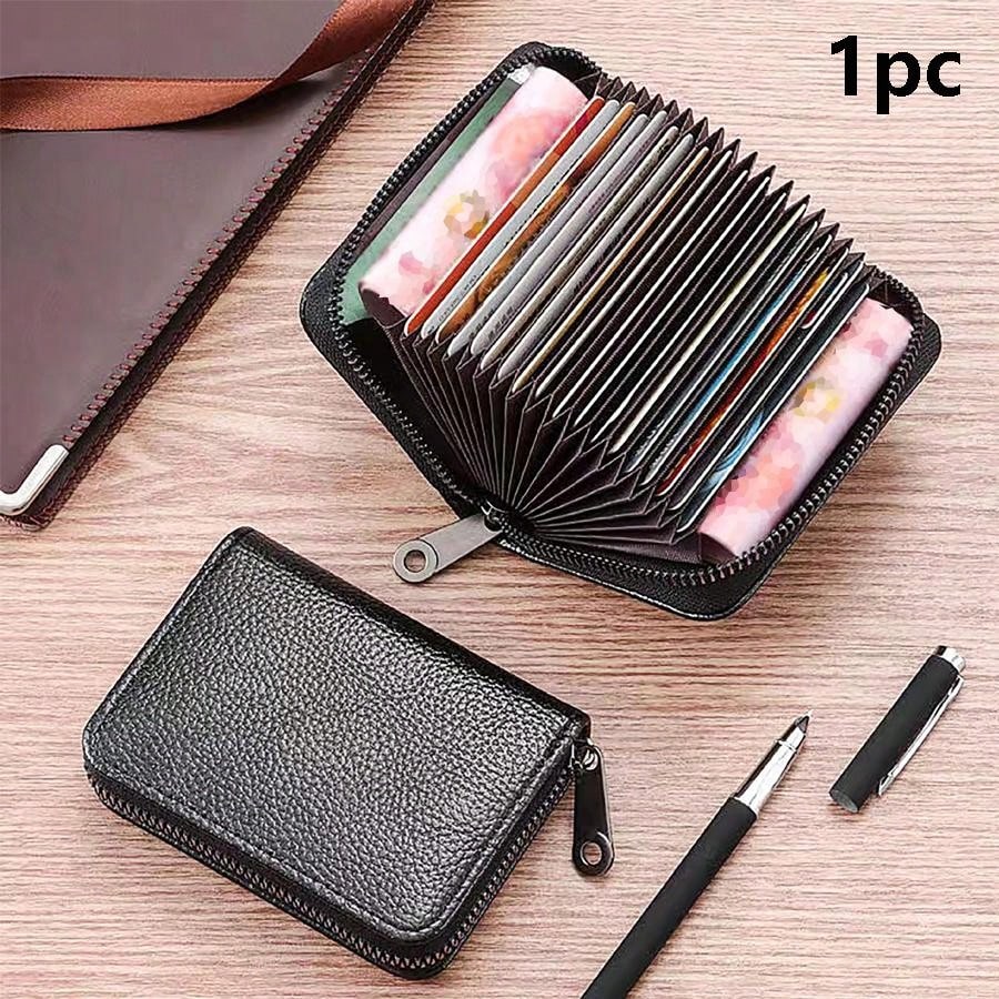 Simple Large Capacity Zipper Card Holder Wallet,Casual Anti ...