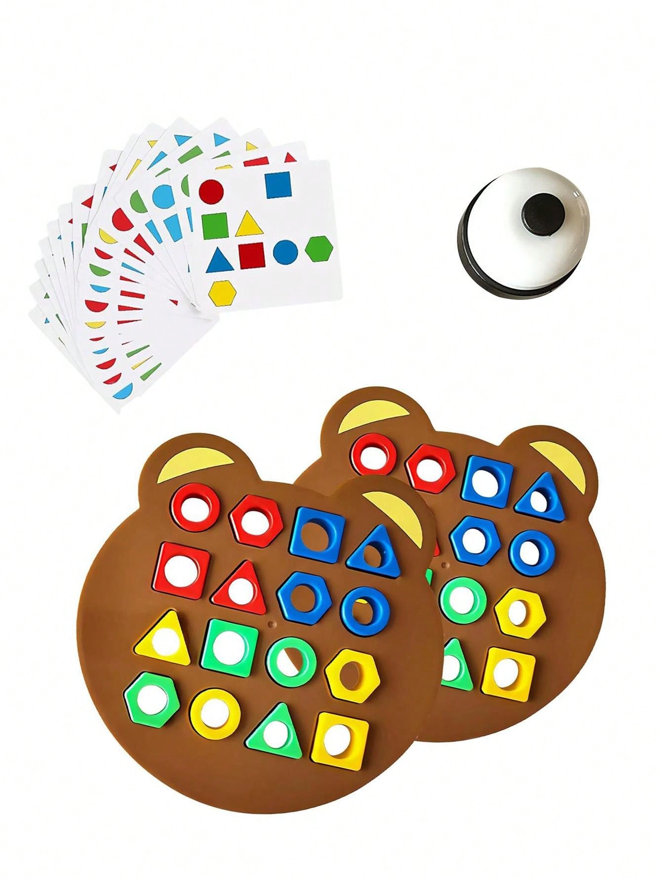 Two People Shape Matching Board games Color Sensory Educational Toy ...