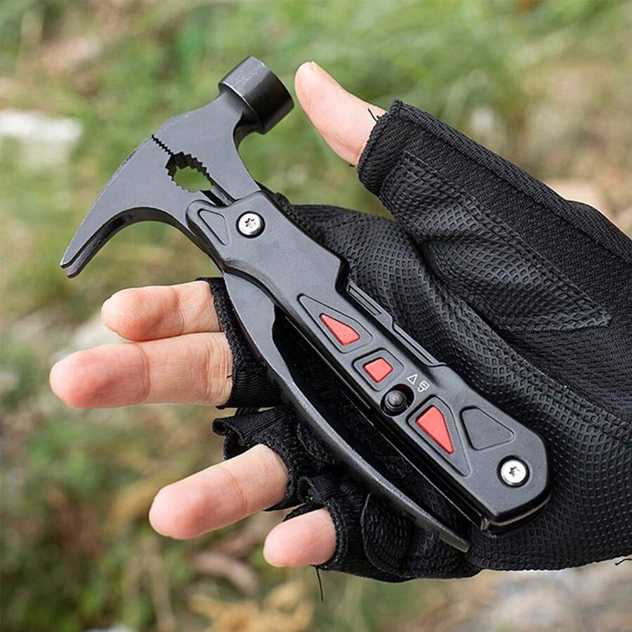 New Multifunctional Pliers Outdoor Tool Set Folding Hammer Multi ...