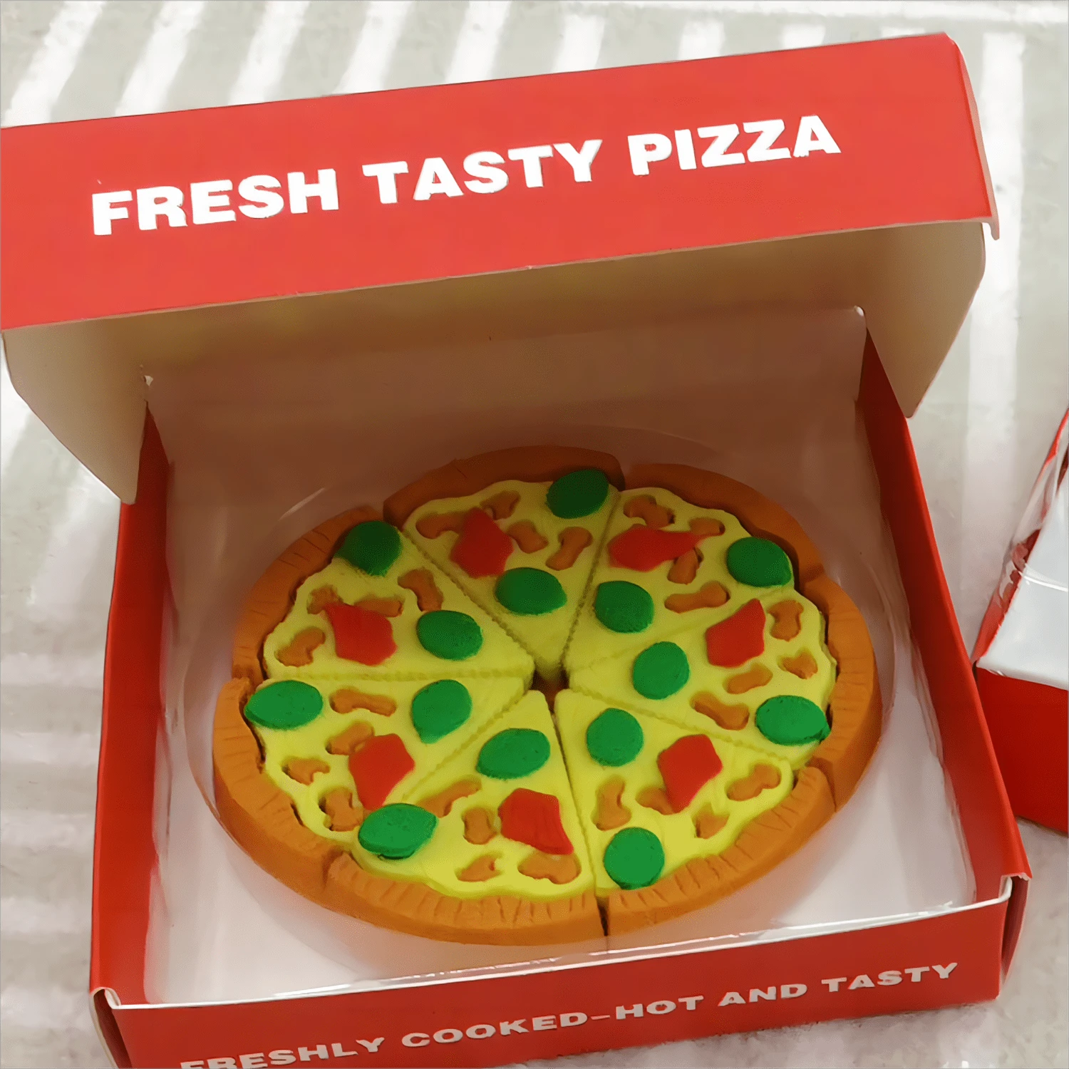 1pc Pizza Shaped Eraser, Stationery Gift, Small Gift For Students ...