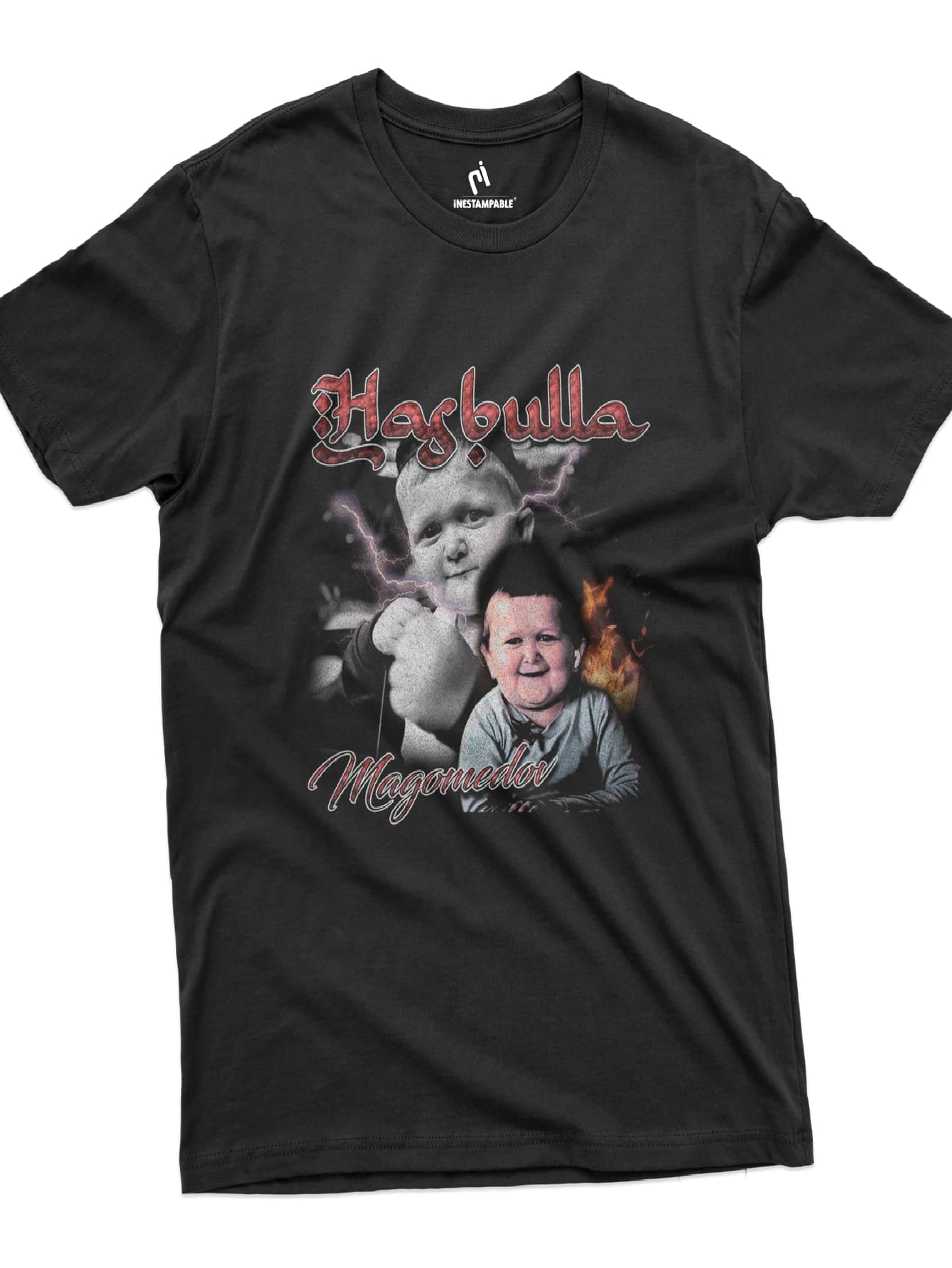 Playera Negra Hasbulla Magomedov | Imagen meme divertido Collage Team ...