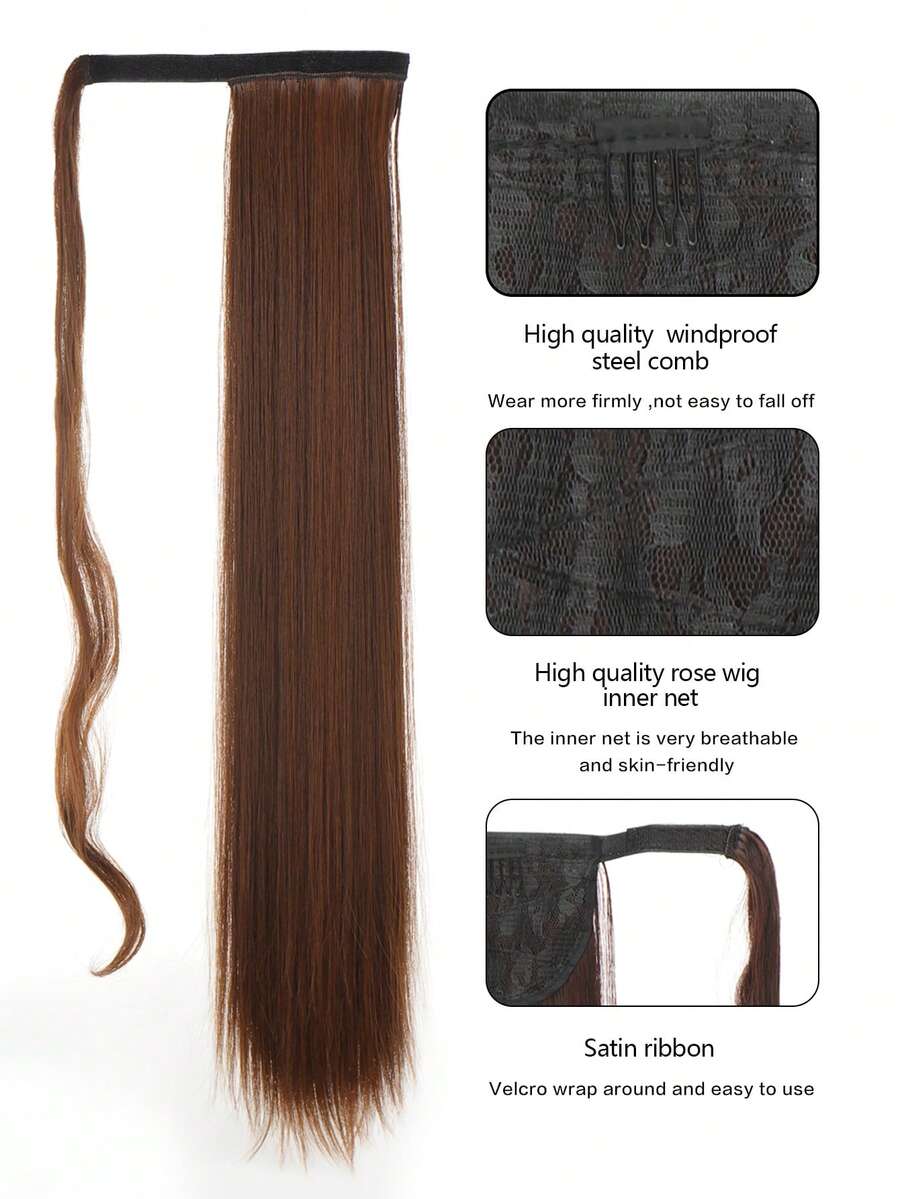 Synthetic Hairpiece hair patch Ponytail Extension Clip in Ponytail ...