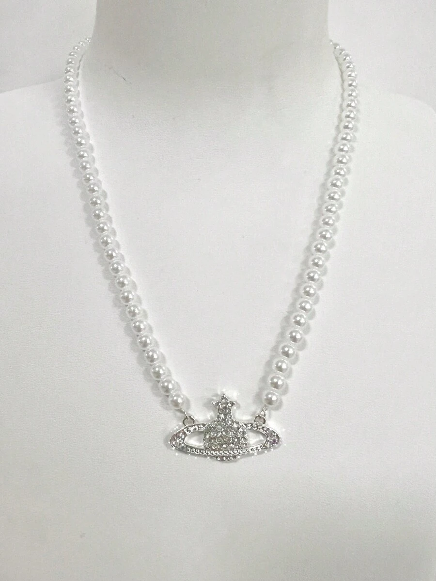 1 Pièce Collier Pendentif En Imitation Perle De Style Européen Et ...