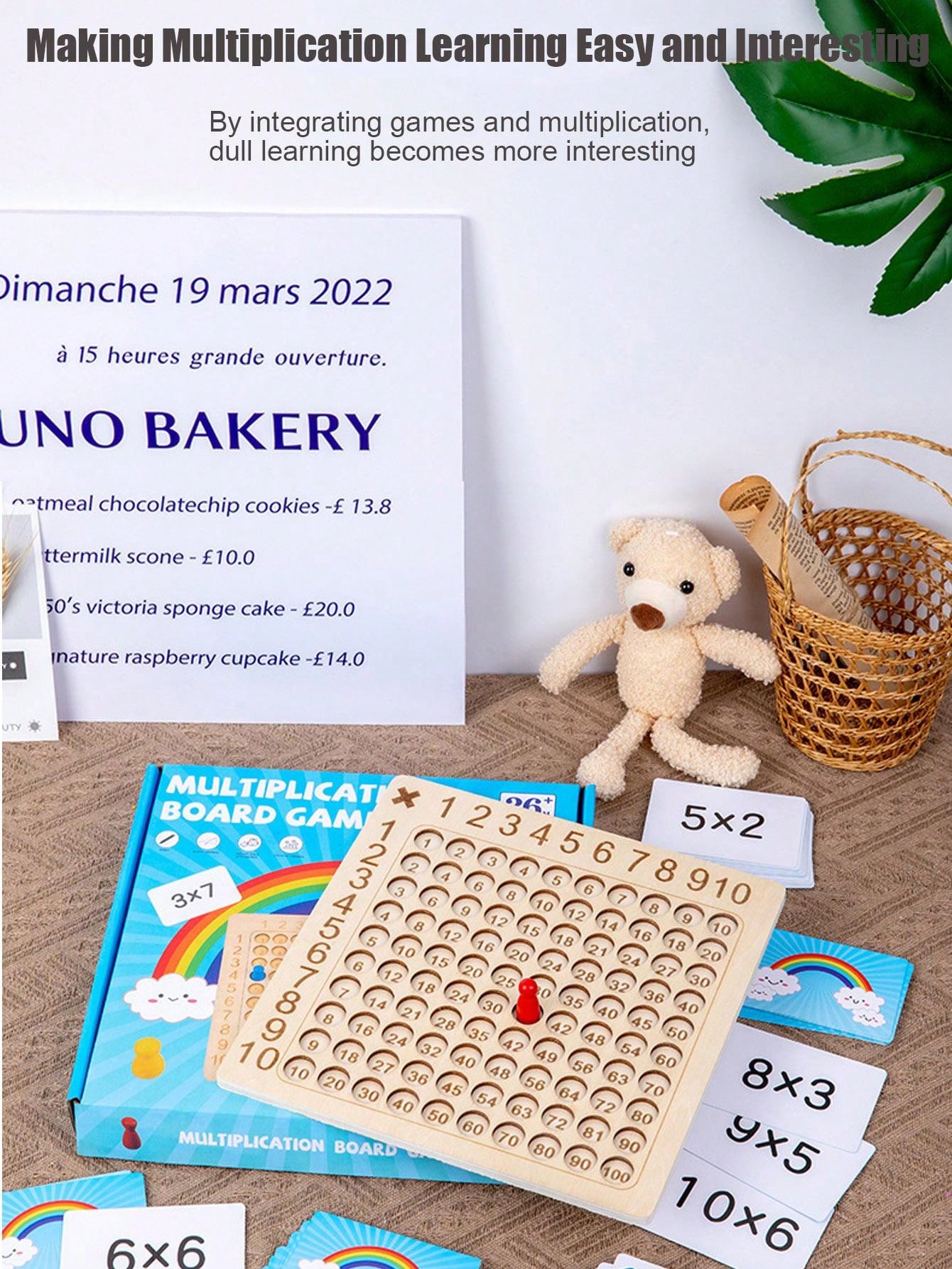 1pc Children's Nine Nine Multiplication Formula Table Kindergarten 99 ...