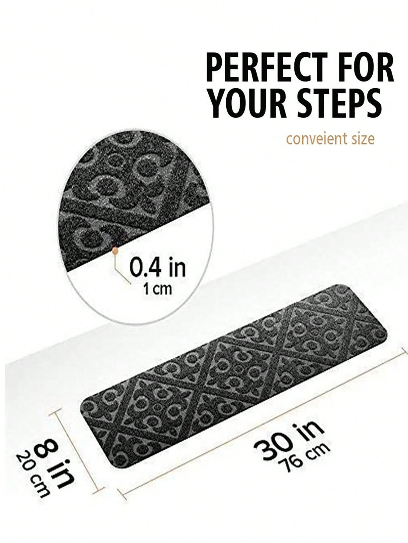 Self-adhesive Stair Treads With Embossed Patterns, Anti-slip Step Mats ...