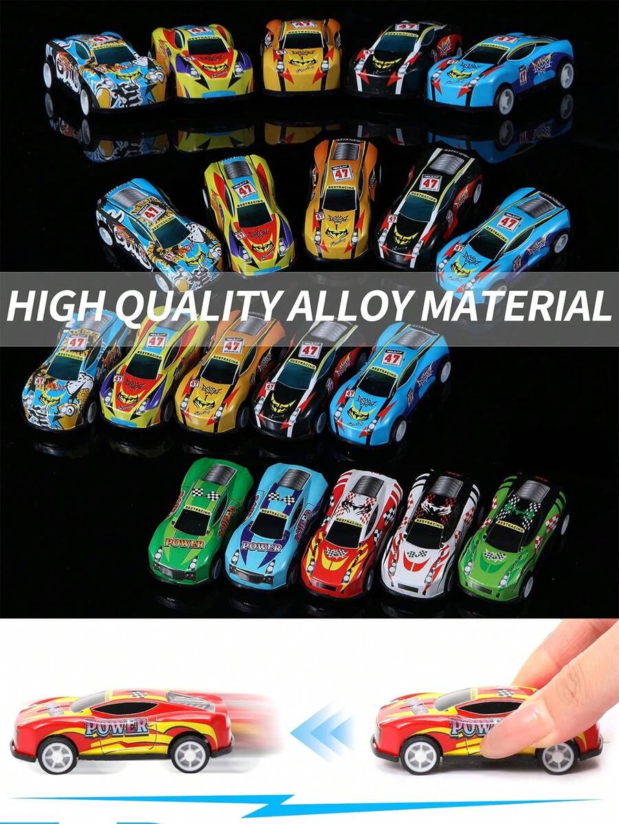 10pcs Metal Shell Wind-Up Mini Racing Cars, Creative Stress Relief Toys ...