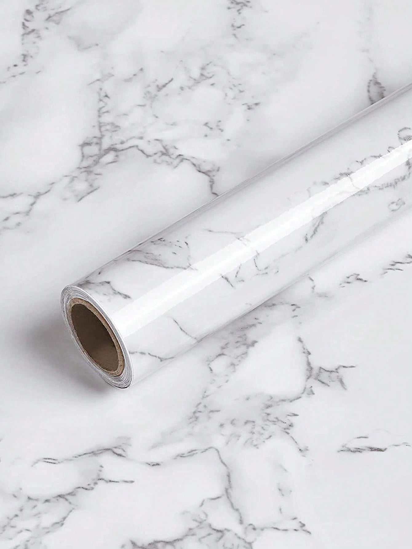 1 rollo Rollo adhesivo de pared PVC modernista con patrón de mármol ...