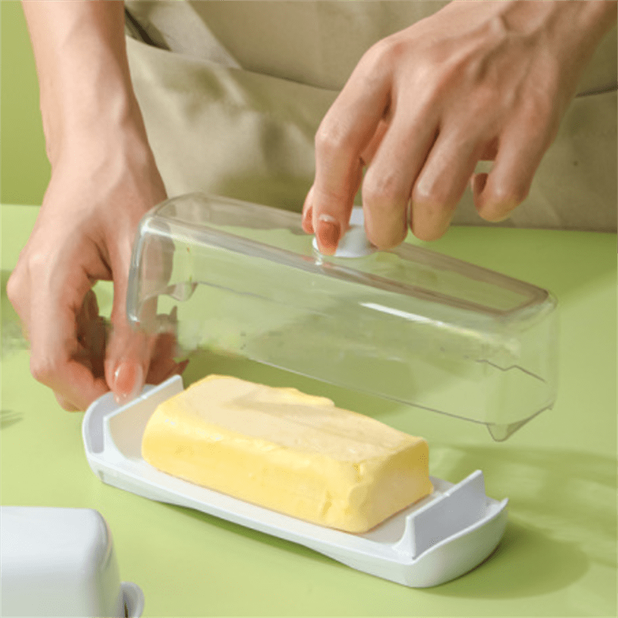 1pc Baking Butter Cutting & Storage Container With Lid, For Cheese ...