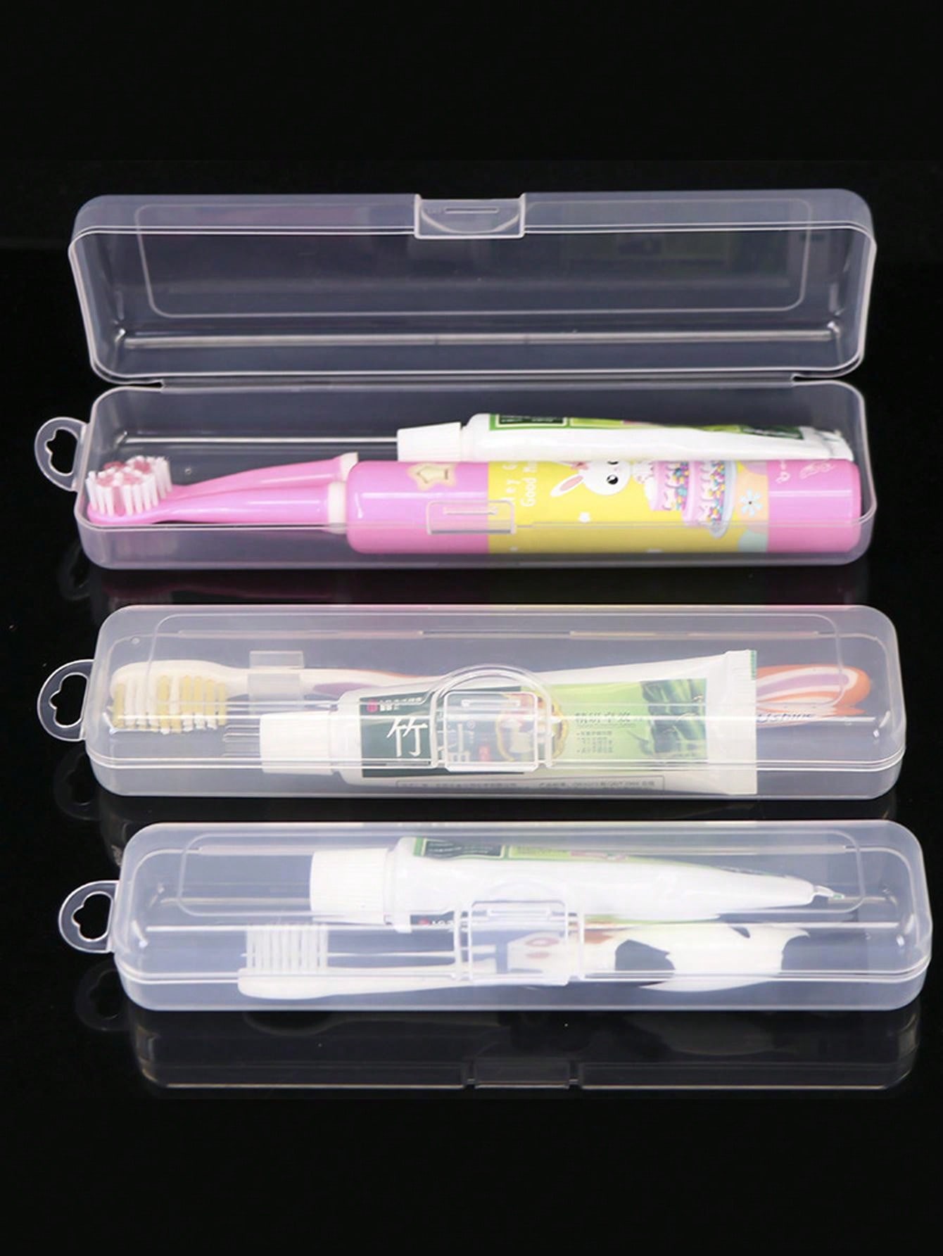 1pc Portable transparent dustproof plastic tableware box Clear Portable ...