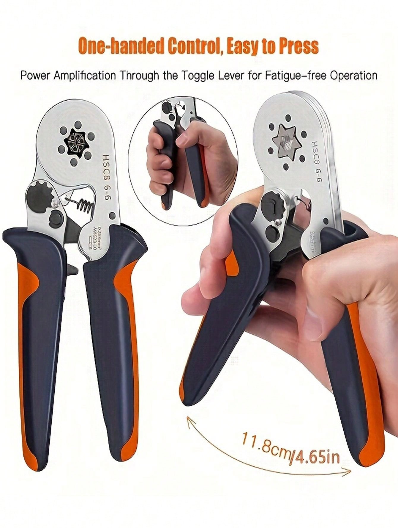 1pc Terminal Crimping Tool Hsc8 6-6 Crimping Pliers 0.25-6mm2 23-10awg ...
