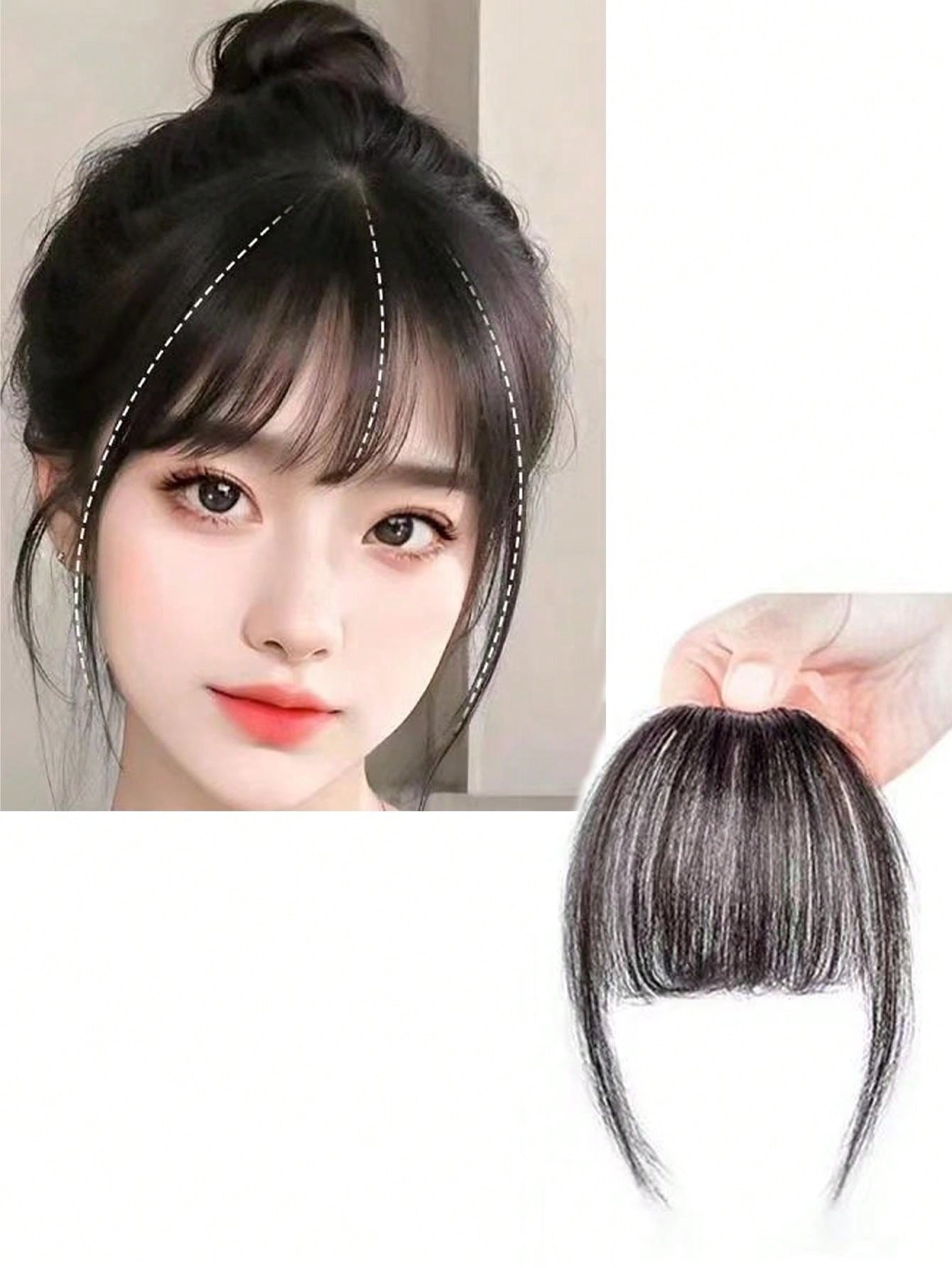 Air Fringe Wig Ladies Naturally Add Hair To The Top Of Their Heads Shein Uk