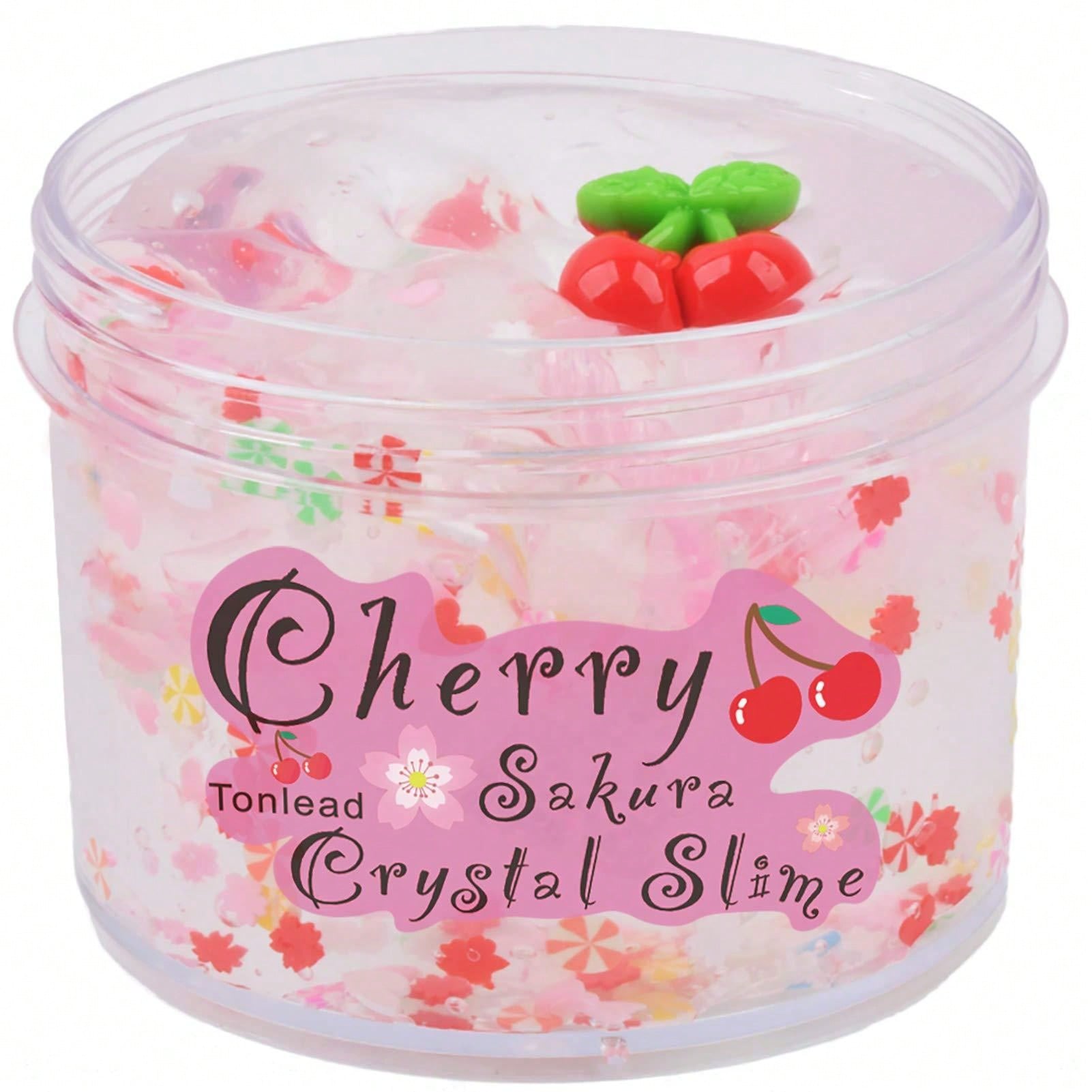 70ml Slime Cristal De Cerise, Slime Aux Fruits, Slime À La De , Argile ...