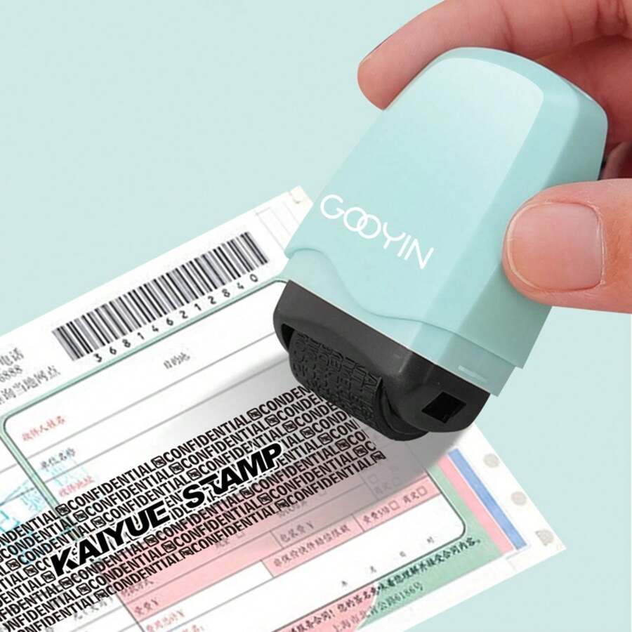 1PC Identity Protection Roller Seal Does Not Carry Ink, Used For ...