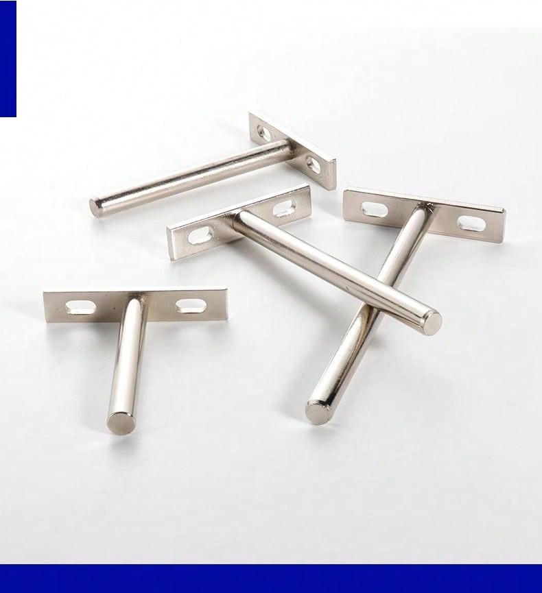 2pcs 5-inch Concealed Brackets, Single-layer Shelf Supports, T-shaped ...