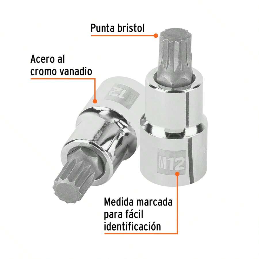 Bristol M12 Short Point Socket, 1/2' Square, Truper | SHEIN USA