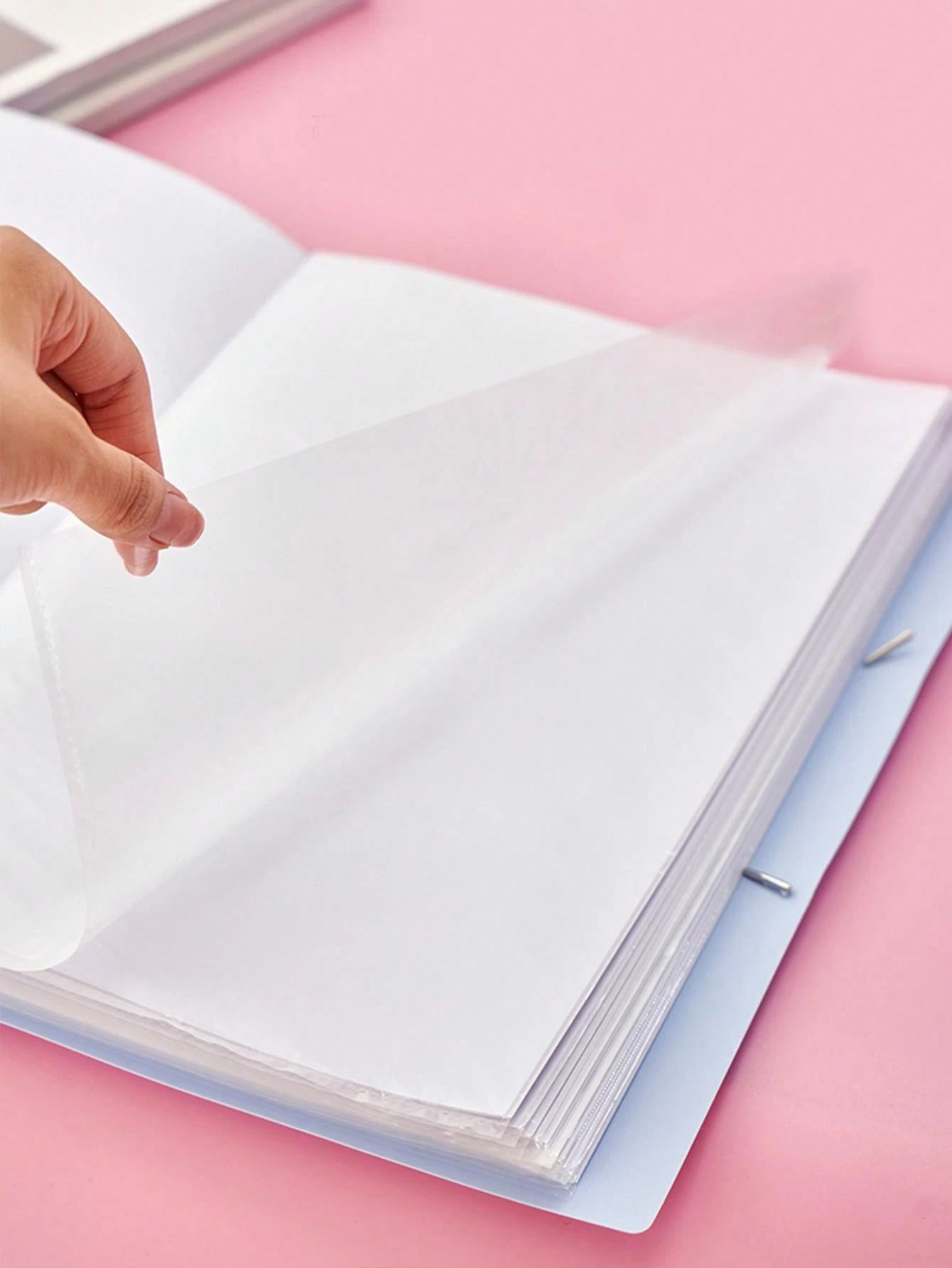 A4 Folder, 30 Pages, Multi-layer Transparent Insert Pages Portfolio ...