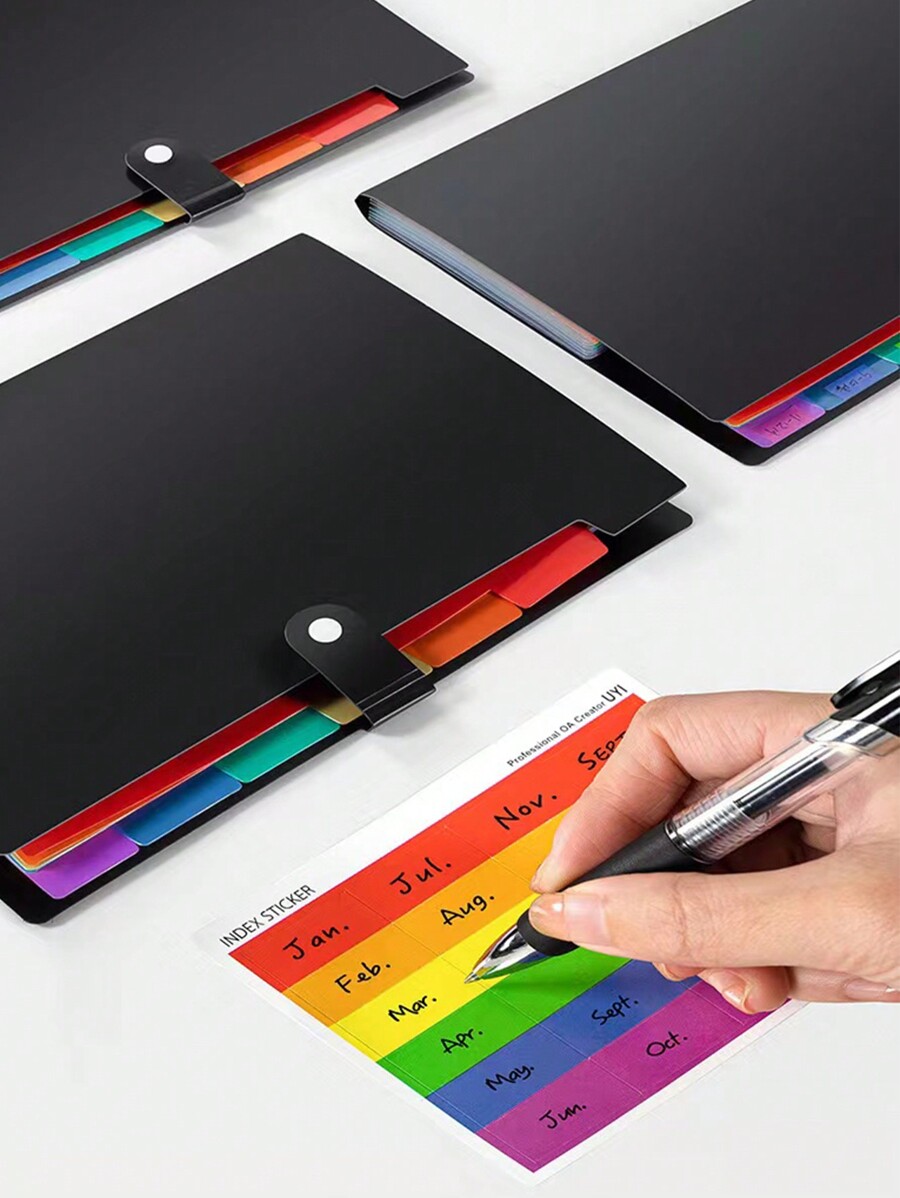 Accordion File Folder With Multiple Compartments For A4 Documents; 7 ...