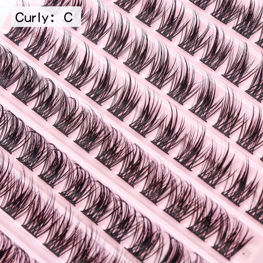10 Rows, 120 Clusters, Large Capacity False Eyelashes, 10mm-16mm ...