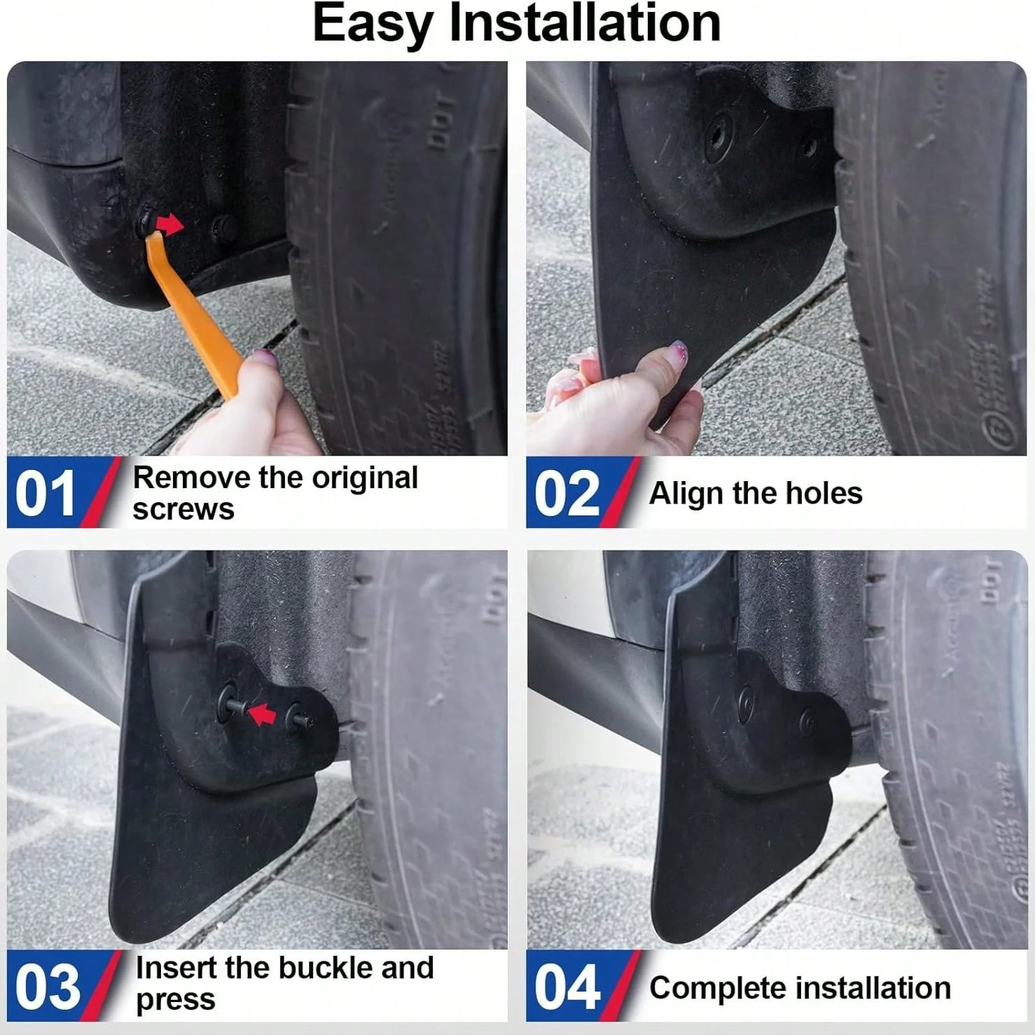Tesla Model Y Mud Flaps Splash Guards Front and Rear Mud Flap for Model ...