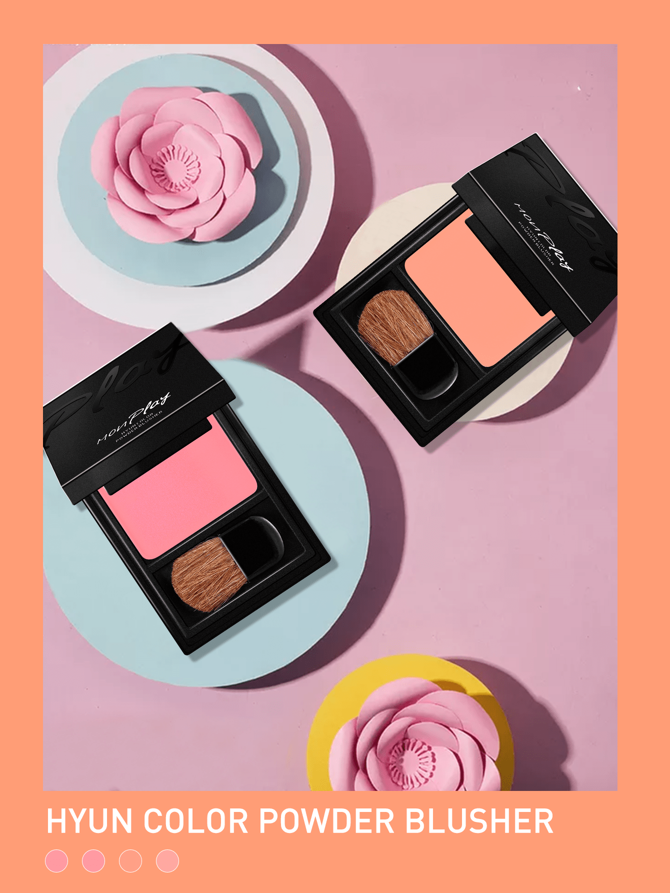 Cute Highlighter Contouring Blush With Expanding And Shrinking Color ...