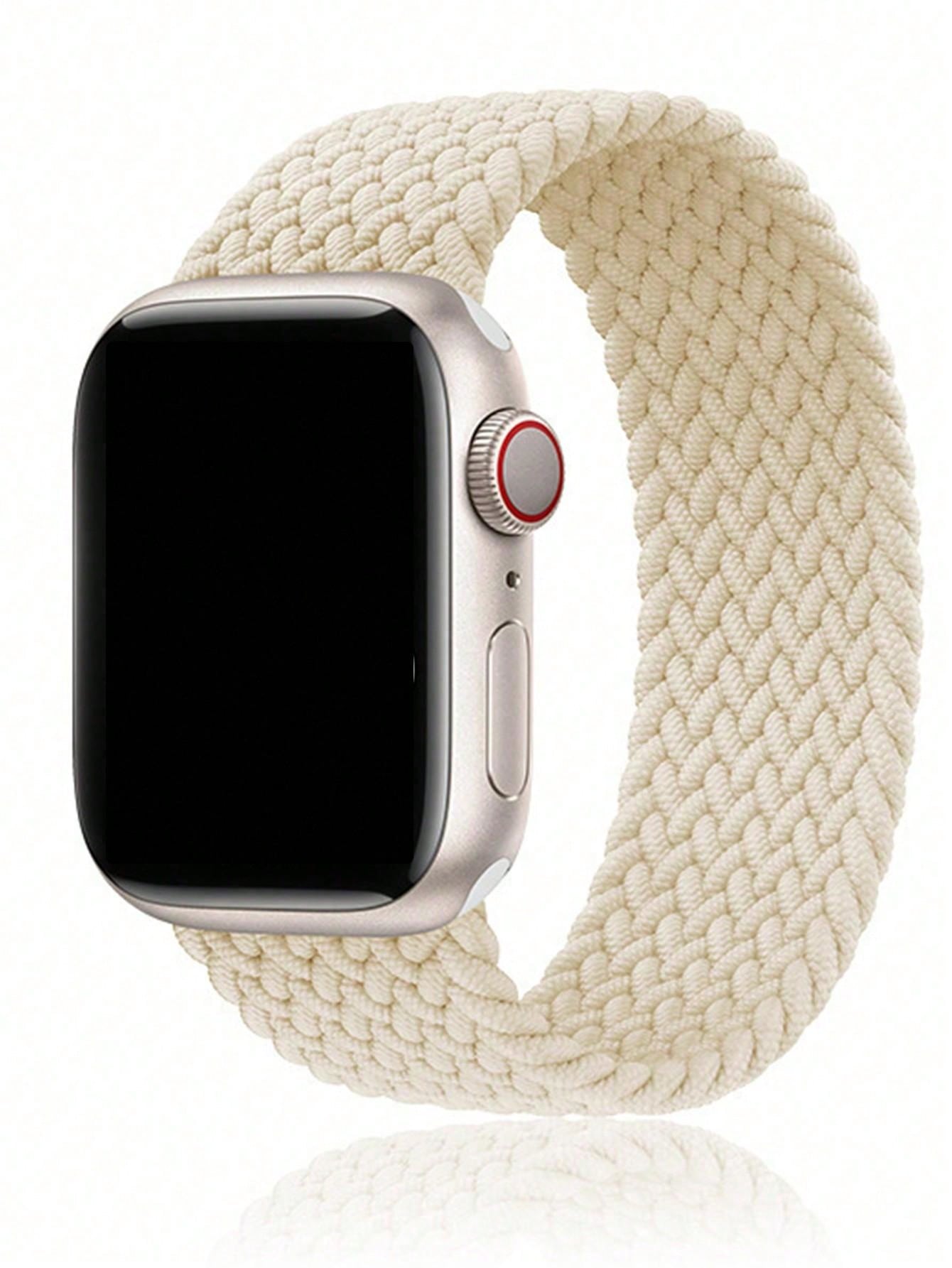 1pc Unisex Stretchable Nylon Woven Watch Band For Apple Watch Series 1 ...