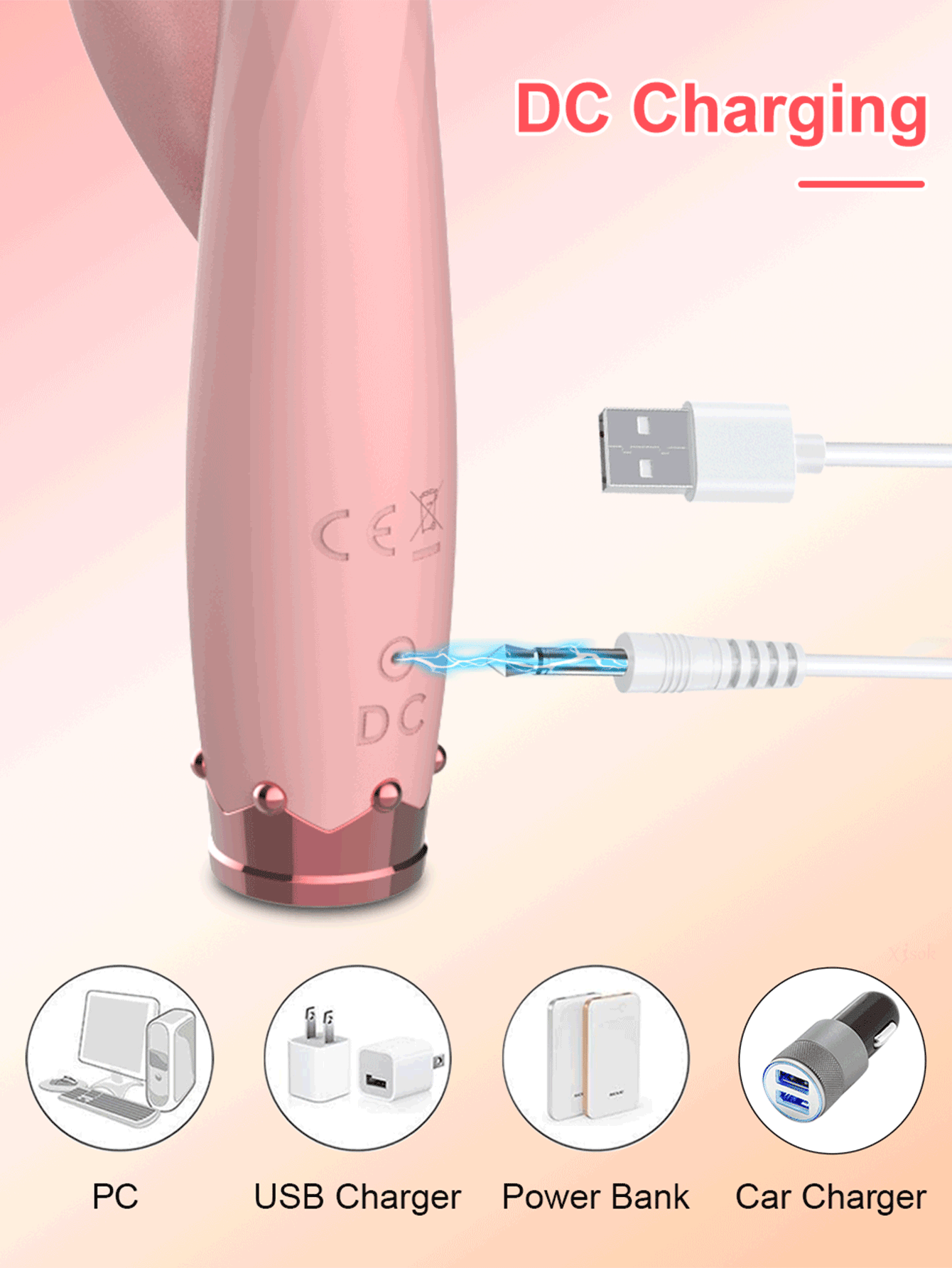 Rabbit Design Vibrator G Spot Clitoral Stimulator Adult Sex Toy For