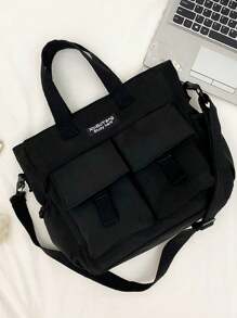 Letter Graphic Shopper Bag With Coin Purse | SHEIN UK