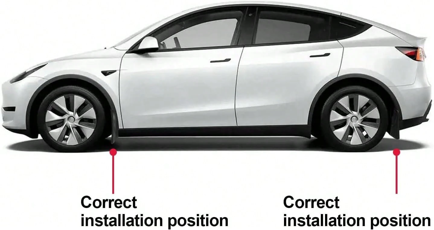 Tesla Model Y Mud Flaps Splash Guards Front and Rear Mud Flap for Model ...