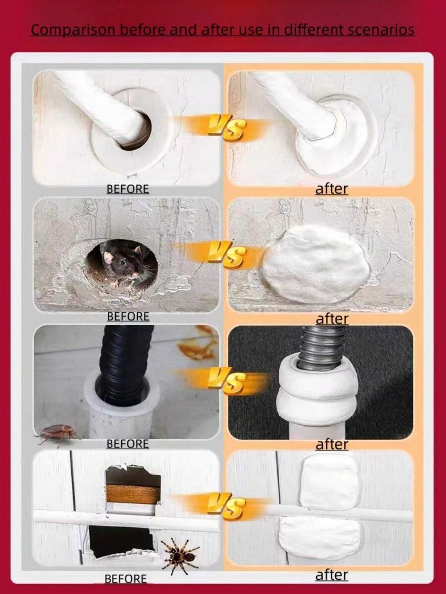 1pc White Soft & Light Silicone Clay Used To Seal Air Conditioning ...