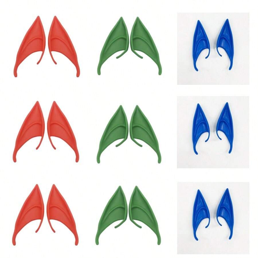 2pcs 12cm Colorful Ear For Cosplay, Vampire Props, Live Broadcasting ...