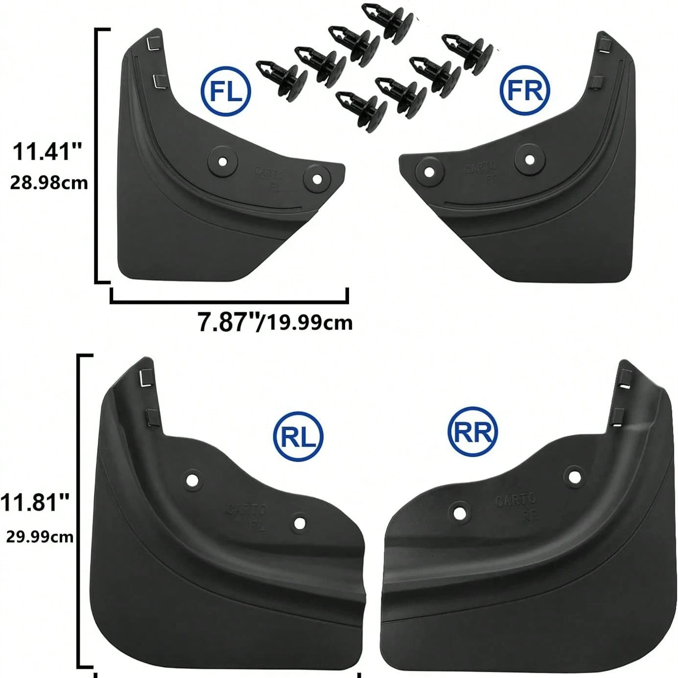 Tesla Model Y Mud Flaps Splash Guards Front and Rear Mud Flap for Model ...