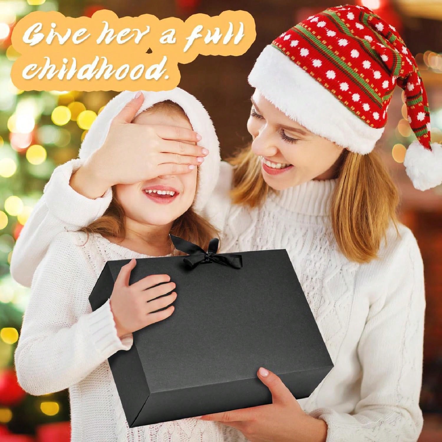 10Packs Gift Boxes with Lids,bridesmaid proposal boxes with Ribbon ...