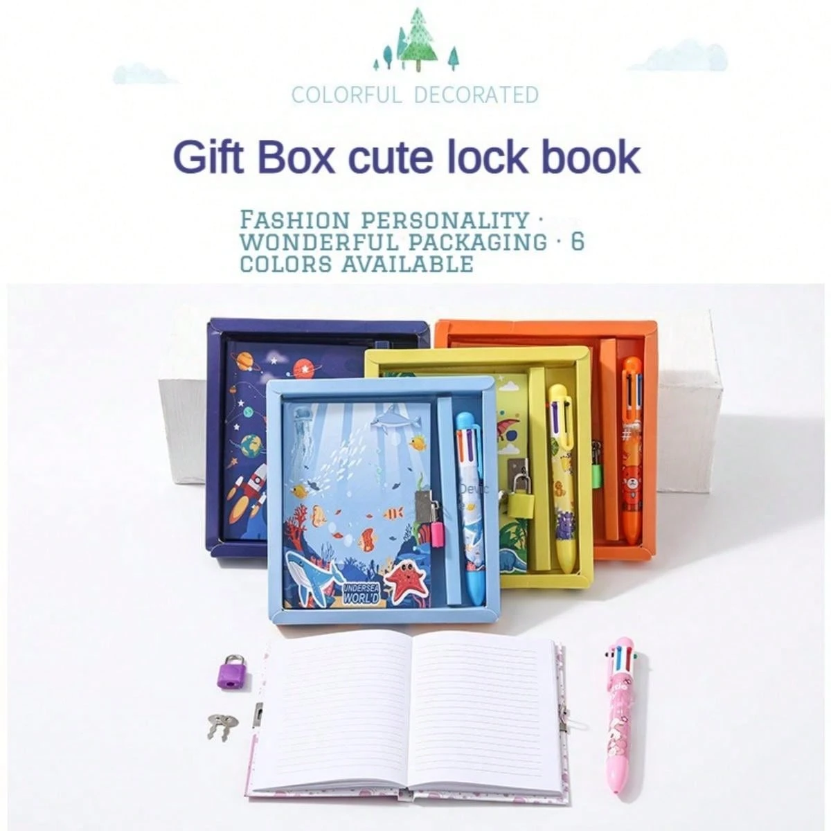64 Pages Children Diary With Password Lock, Elementary School Prize ...