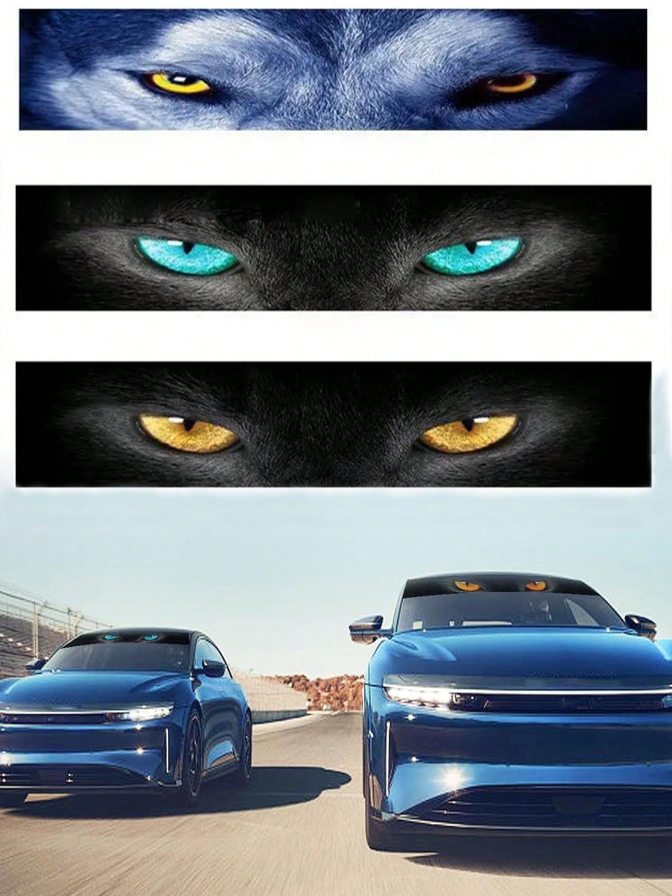 Creative 3d Sticker Car Decoration Windshield Banner, Front Windshield ...